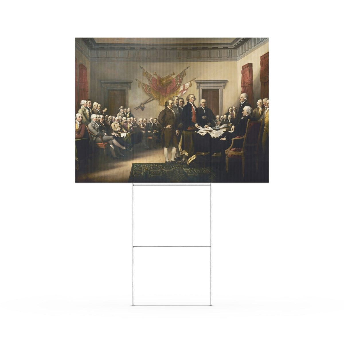 Declaration of Independence Signing Yard Sign – Libertarian Country