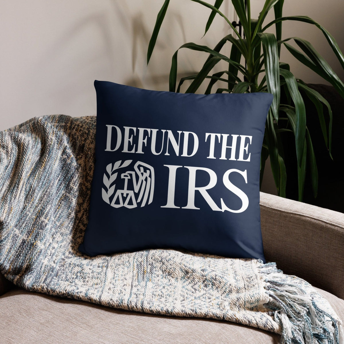 Defund The IRS Throw Pillow – Libertarian Country
