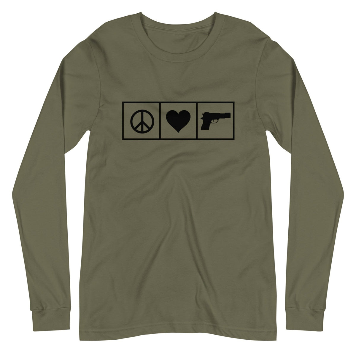 Peace Love Guns Long Sleeve Shirt – Libertarian Country