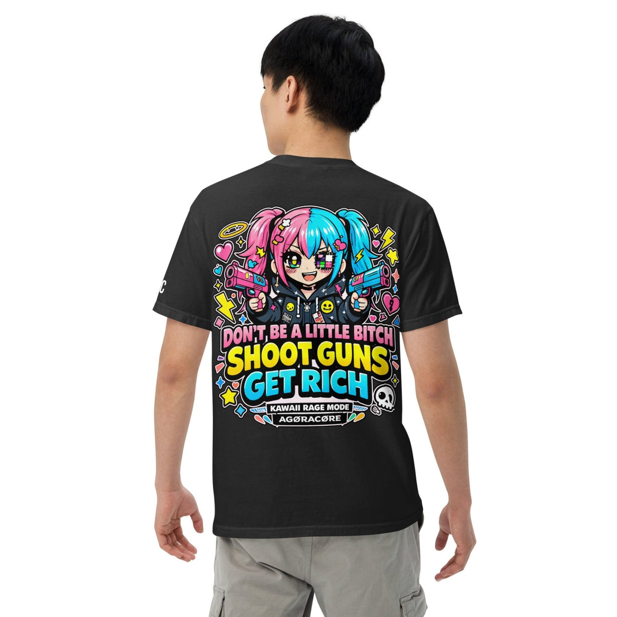 Shoot Guns Get Rich Shirt – Libertarian Country Kawaii Rage Tee